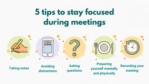5 tips to stay focused during meetings | Beenote