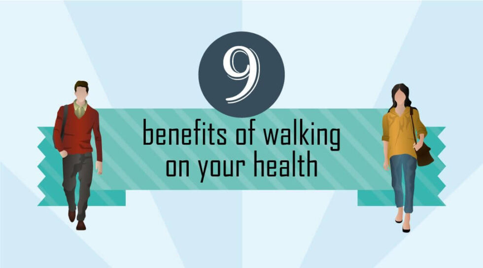 9 benefits of walking on your health - infographic | Beenote