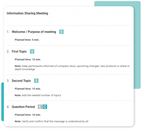Free Information-Sharing Meeting Agenda Template | Beenote