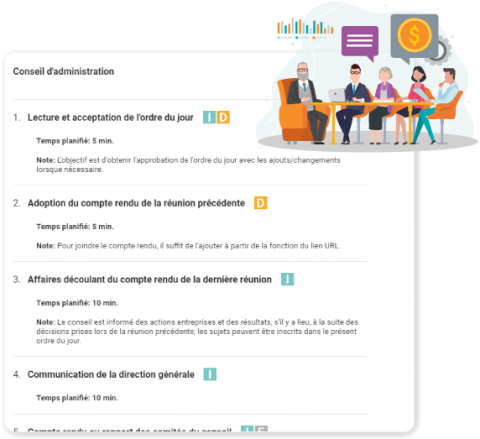 Conseil d'administration: Modèle gratuit d'ordre du jour
