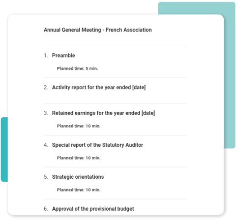 Annual General Meeting Template for Associations